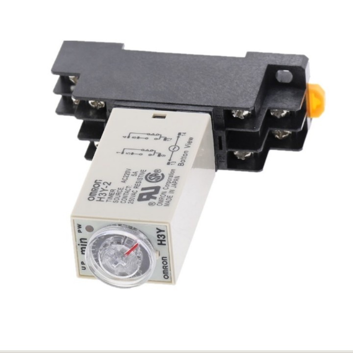 Role Thời Gian Omron hoặc CKC H3Y-2 220V: 10s, 30s, 60s, 10m, 60m ...