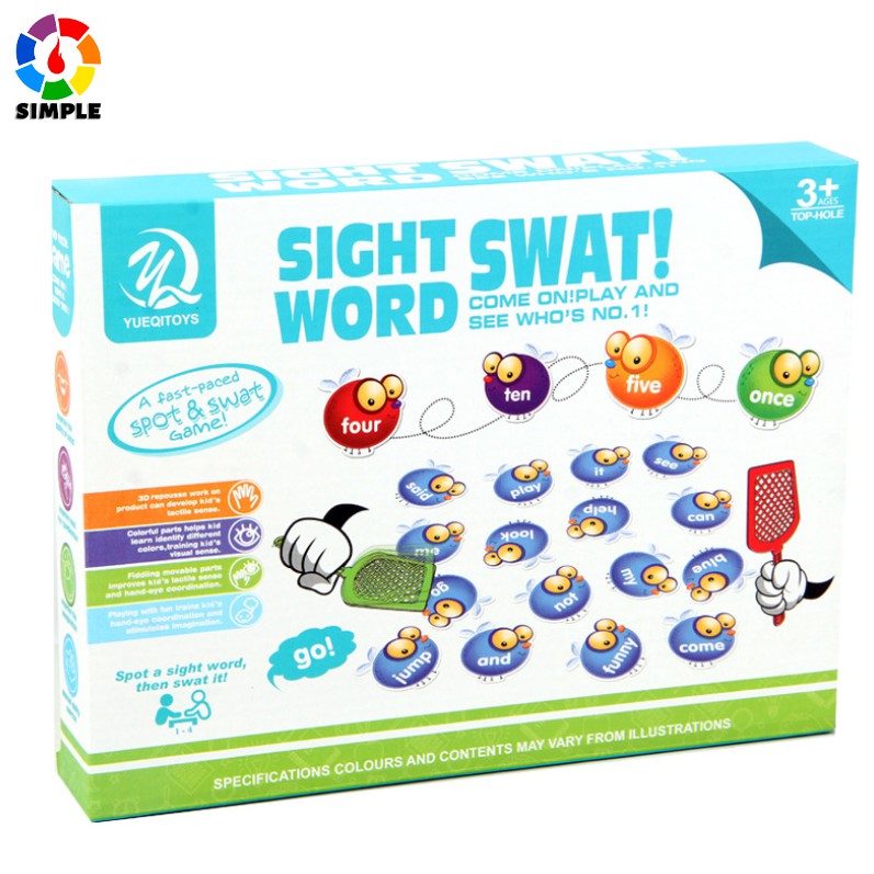 Sight Word Swat a Sight Word Game Bộ đồ chơi Board Game 114 món phù hợp ...