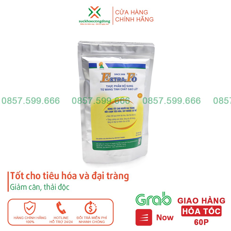TINH CHẤT MÀNG GẠO LỨT EXTRA FO EF1 ⚡️FREESHIP⚡️ Tốt cho tiêu hóa và ...