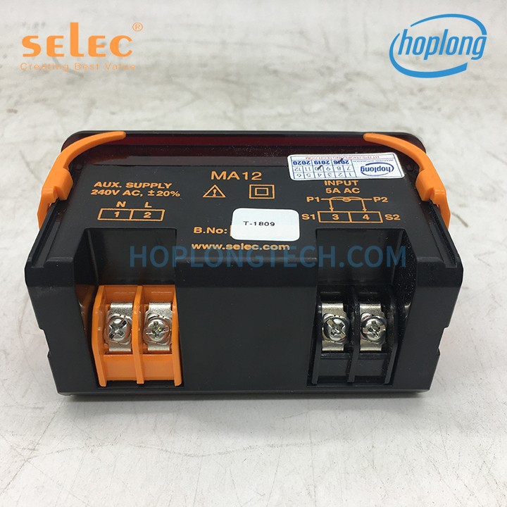 MA12 SELEC ĐỒNG HỒ AMPE HIỂN THỊ SỐ 240V - 7 đoạn - 4 chữ số H48xW96 ...