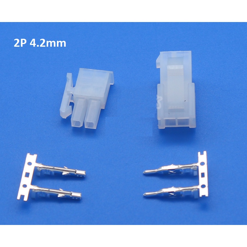 KO DÂY - Bộ Đầu nối đực cái 5557-5559 4.2mm màu trắng (giá đã gồm cos) (2P 3P 4P 5P 6P 8P 10P ...