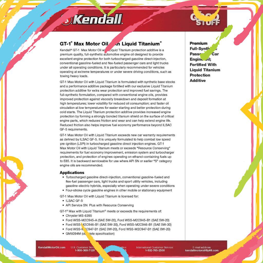 Nhớt tổng hợp Kendall Liquid Titanium dành cho xe tay ga [ Chính Hãng ...