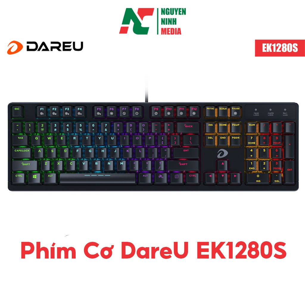 Bàn phím cơ Dareu EK1280s (MULTI LED) (Blue/ Brown/ Red SW) - Hàng ...