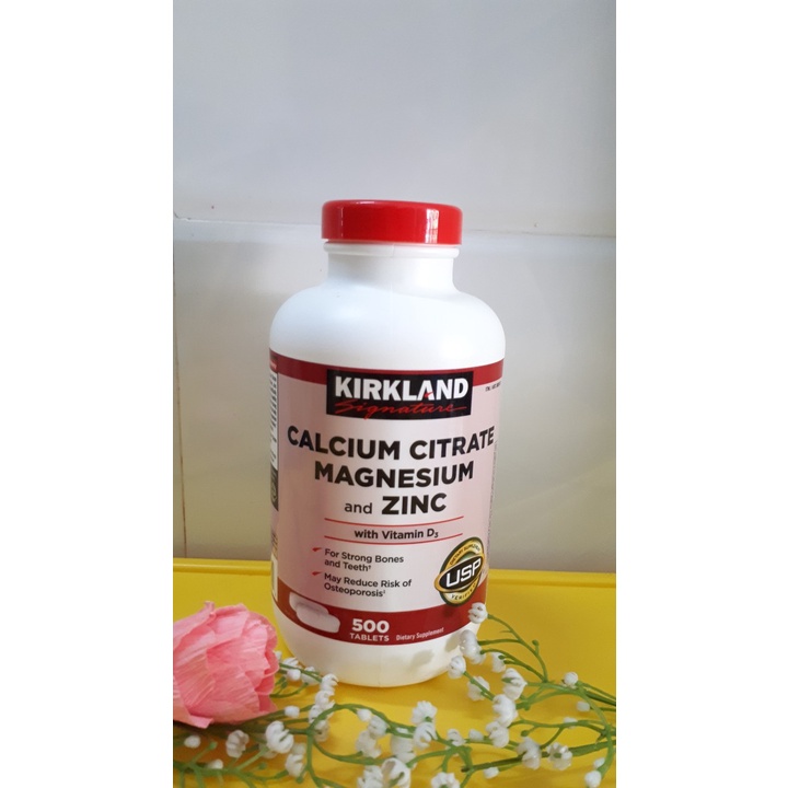 viên uống calci kẽm magie kirkland calcium magnes calci zinc 500v canxi ...