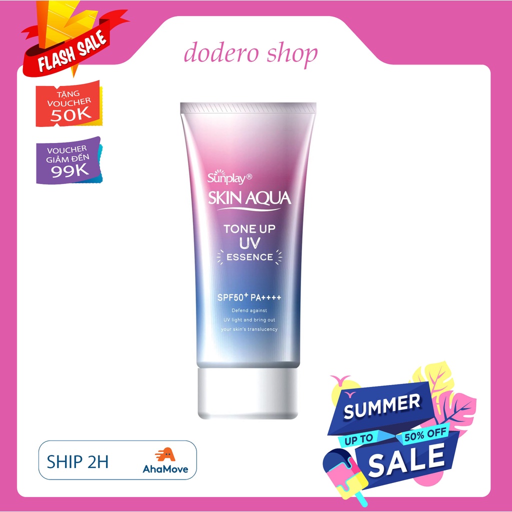 Kem chống nắng Sunplay Skin Aqua Tone Up UV Essence SPF50+ PA+ (80g) | Shopee Việt Nam