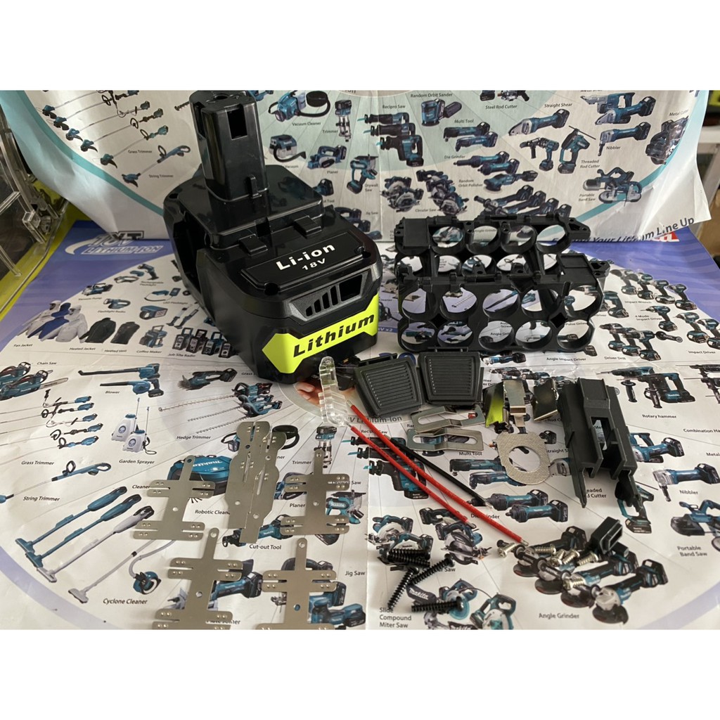 Vỏ Mạch full tem cao cấp Ryobi 18V 6A 5S-2P, mạch nhận sạc zin. BN. | Shopee Việt Nam