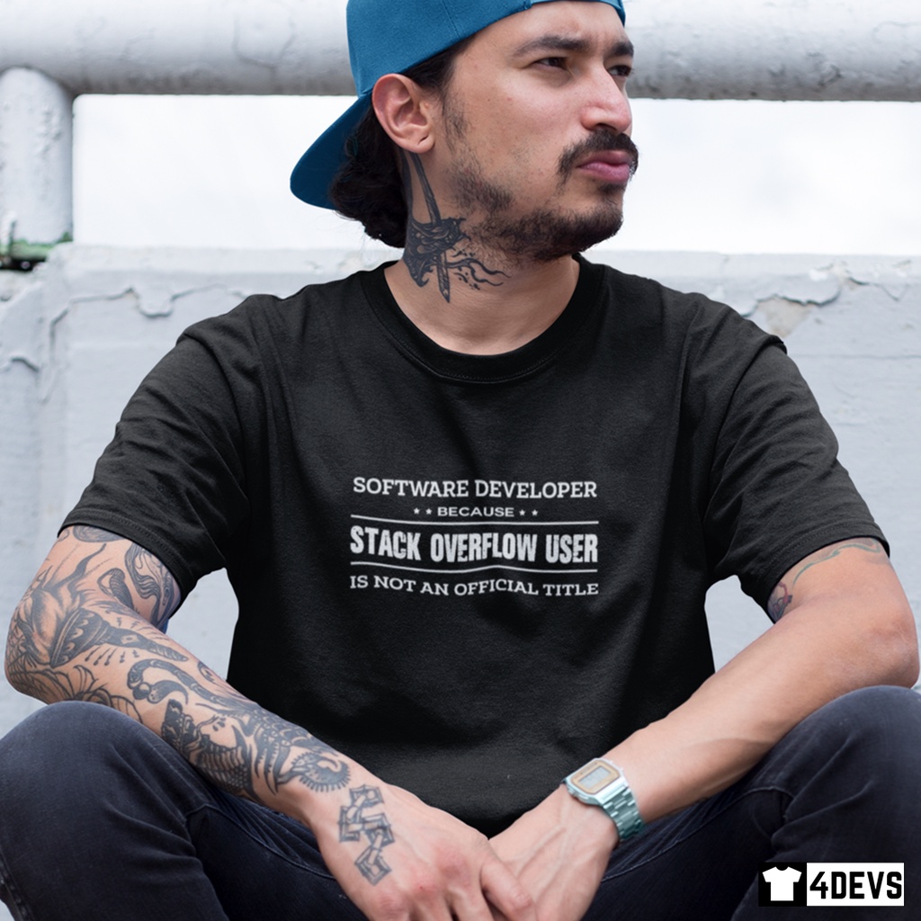 Áo thun IT Unisex Lập trình viên - Stack Overflow Developer | Shopee Việt Nam
