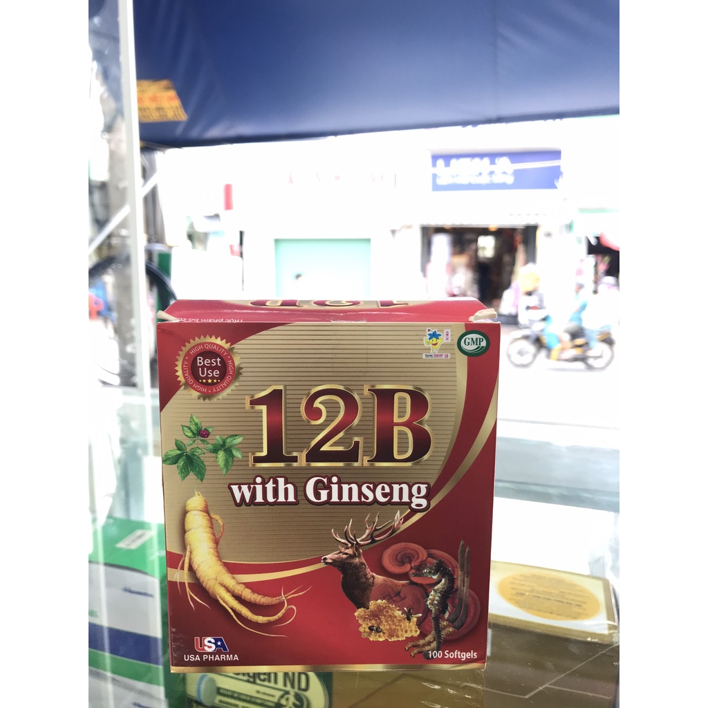Viên uống Vitamin 12B With Ginseng bổ sung vitamin cho cơ thể (hộp 100 ...