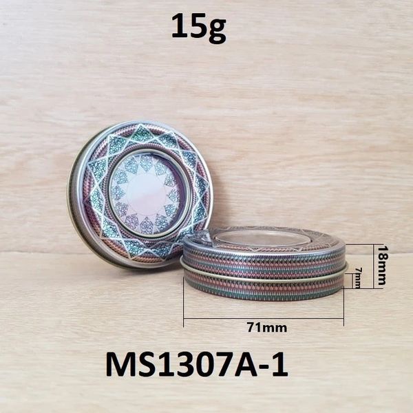 Hộp nhôm rỗng hoa văn sang trọng 15g (đựng 1g/2g saffron, sáp, thuốc,...) | Shopee Việt Nam