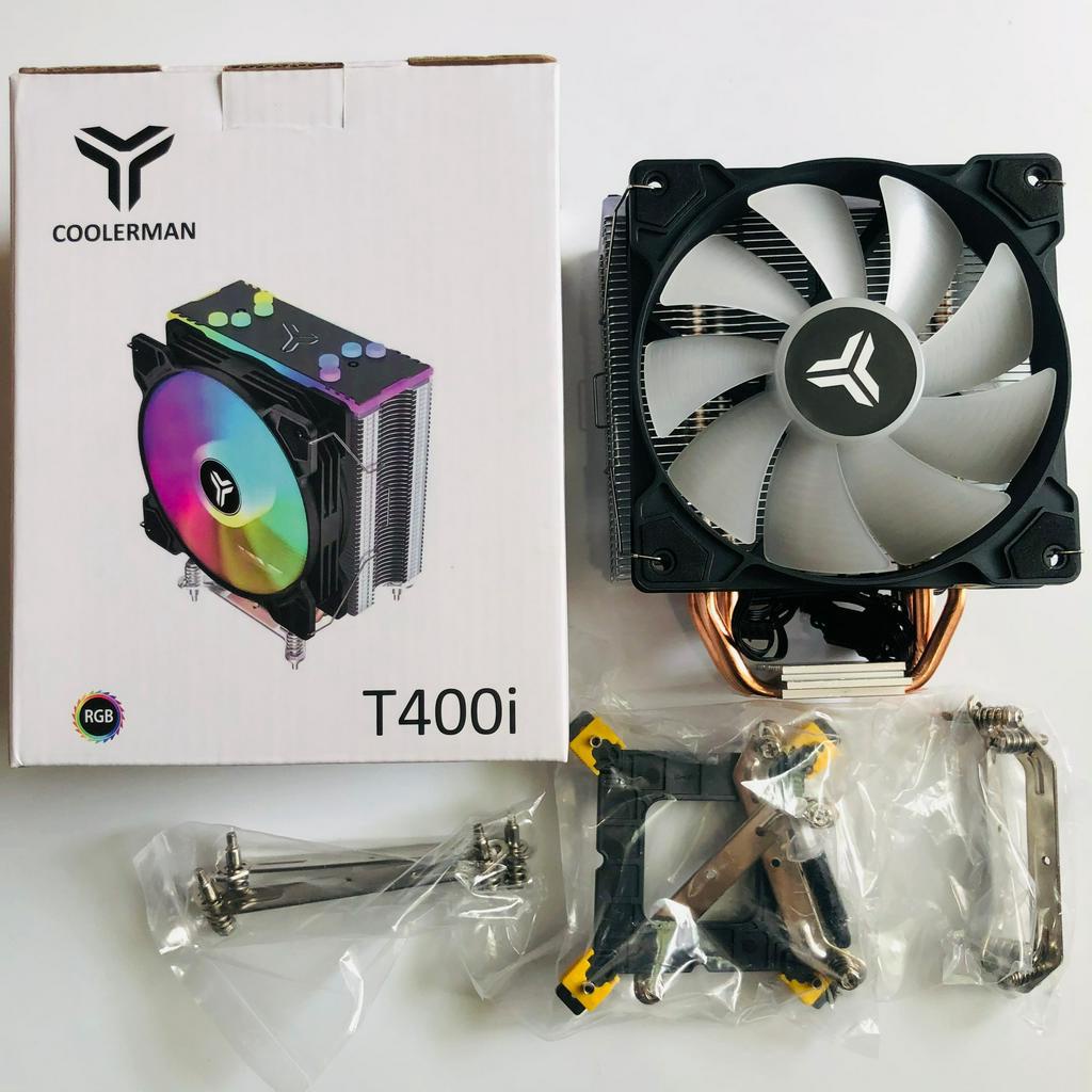 Tản nhiệt Cpu CoolerMan T400i led RGB tương thích LGA 1155/1151/1150 ...