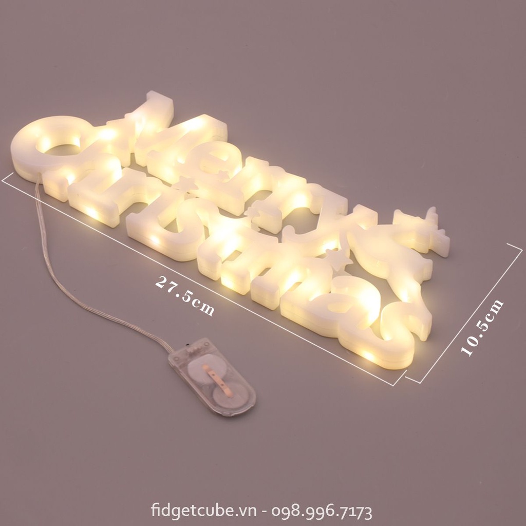 Đèn LED Chữ Merry Christmas Treo Cây Thông, Trang Trí Giáng Sinh, Noel ...