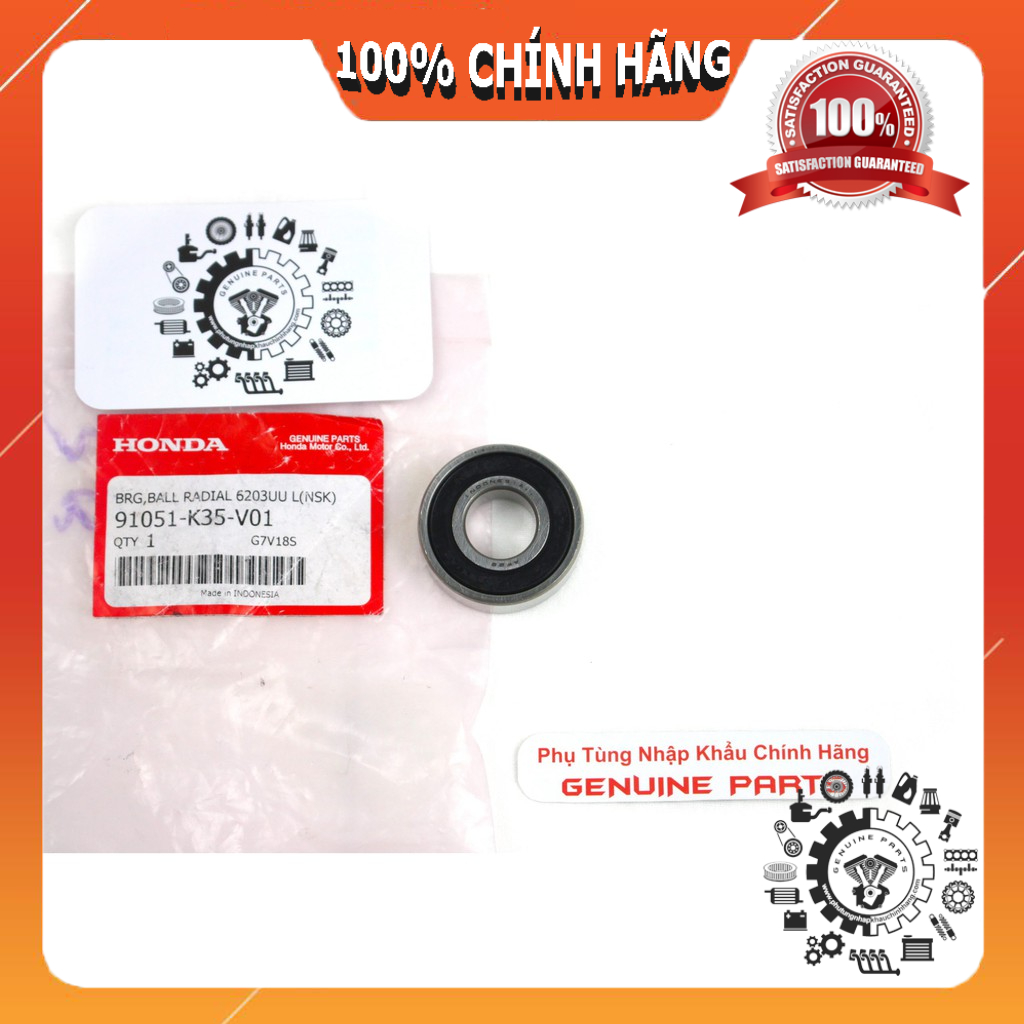 Bạc đạn cùi đĩa SONIC 150 chính hãng Honda Indo 91051-K35-V01 ...