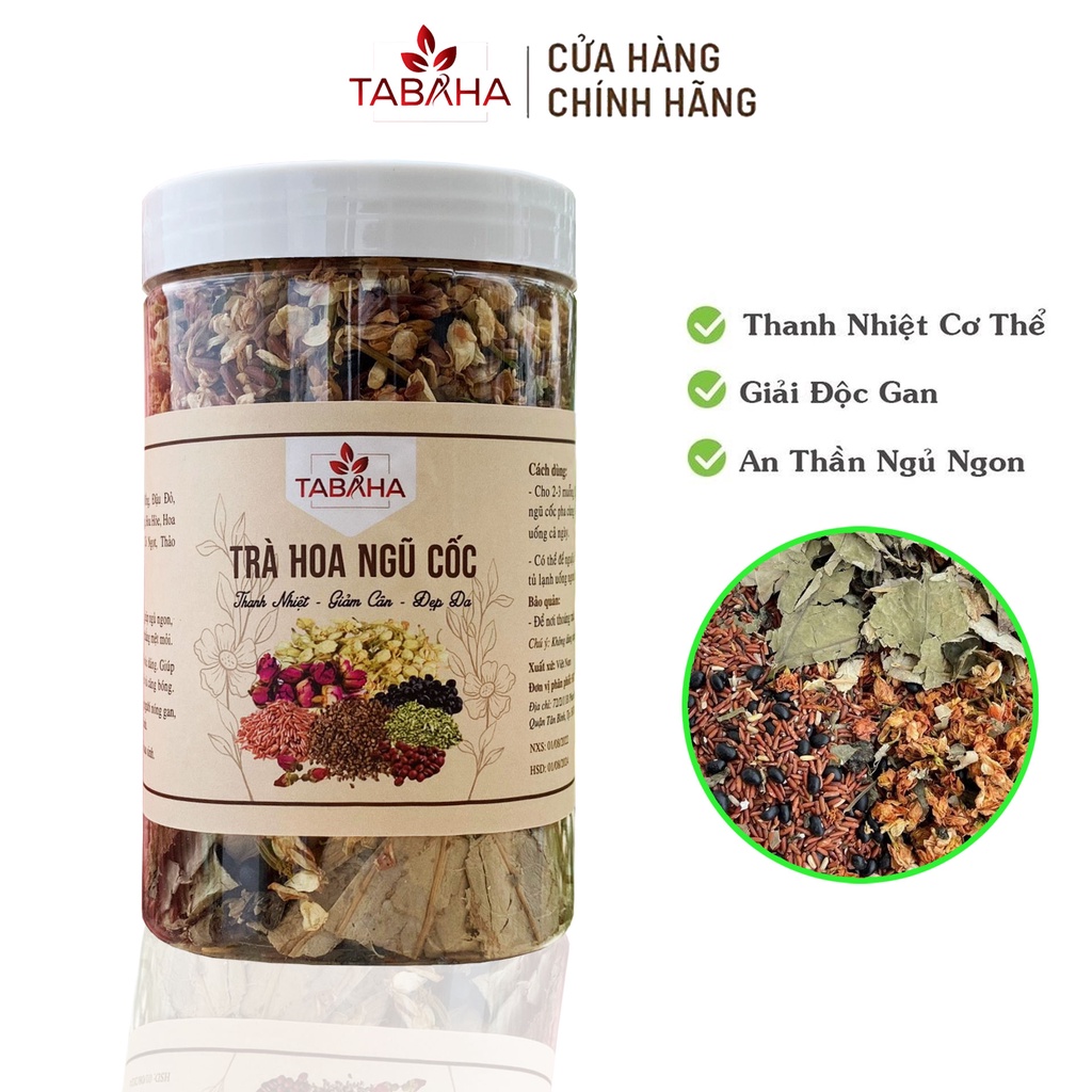 Trà Hoa Ngũ Cốc TaBaHa 500G thanh lọc cơ thể giảm cân ngủ ngon | Shopee ...