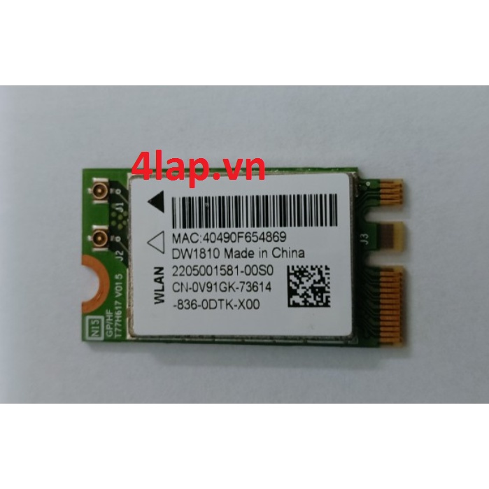 Card Wifi Intel DW1810 Bluetooth WiFi 8.02.11Ac M.2 NGFF 433Mbps ...