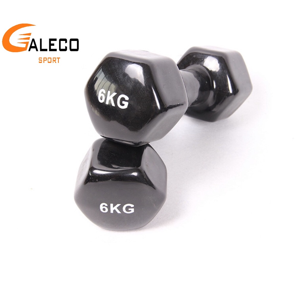 Bộ Tạ Tay 6kg/2 Bọc Cao Su Trơn Lõi Thép Cao Cấp (Tổng 12kg) | Shopee Việt Nam