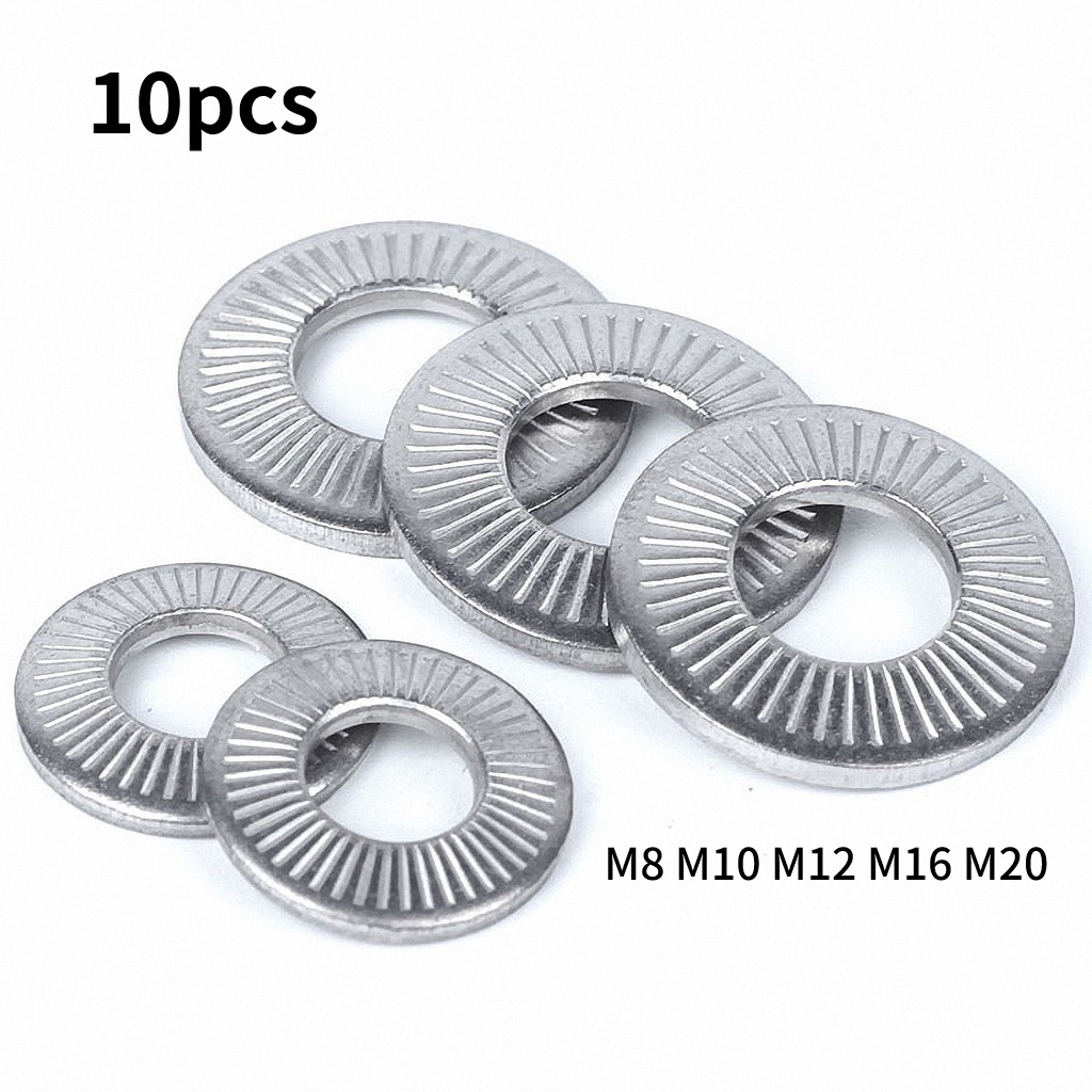 Urlwall Vòng Đệm Khóa Răng Bằng Thép Không Gỉ m8 m10 m12 m16 m20 ...