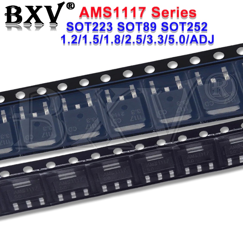 Set 10 Linh Kiện Điện Tử AMS1117 AMS1117-1.2V AMS1117-1.5V AMS1117-1.8V ...