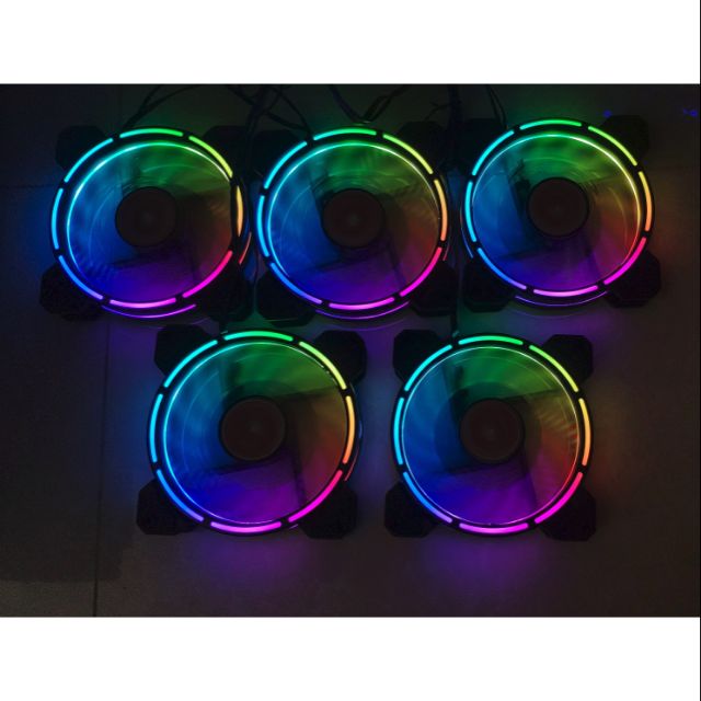 Bộ 5 fan V9 Rgb 12cm Red Dragon + Hub Remote | Shopee Việt Nam