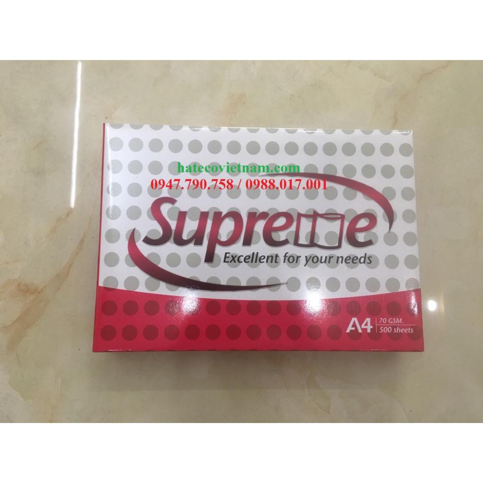 Giấy Supreme A4 ĐL70 - Giấy in photocopy- Giấy A3 A4 A5 70gsm THÁI LAN | Shopee Việt Nam
