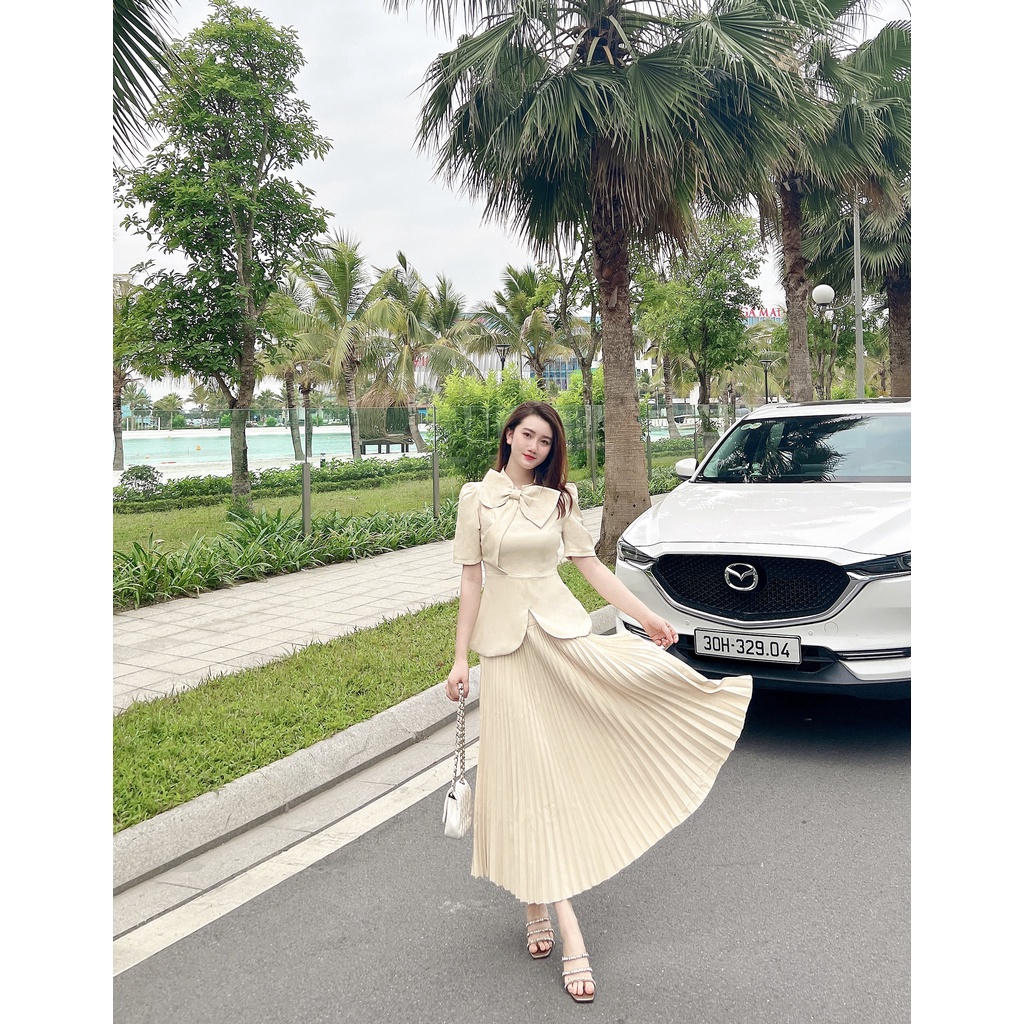 Ella Shirt Cộc Tay Q3 Ricci thiết kế chất liệu chéo hàn cao cấp | RICCI ...