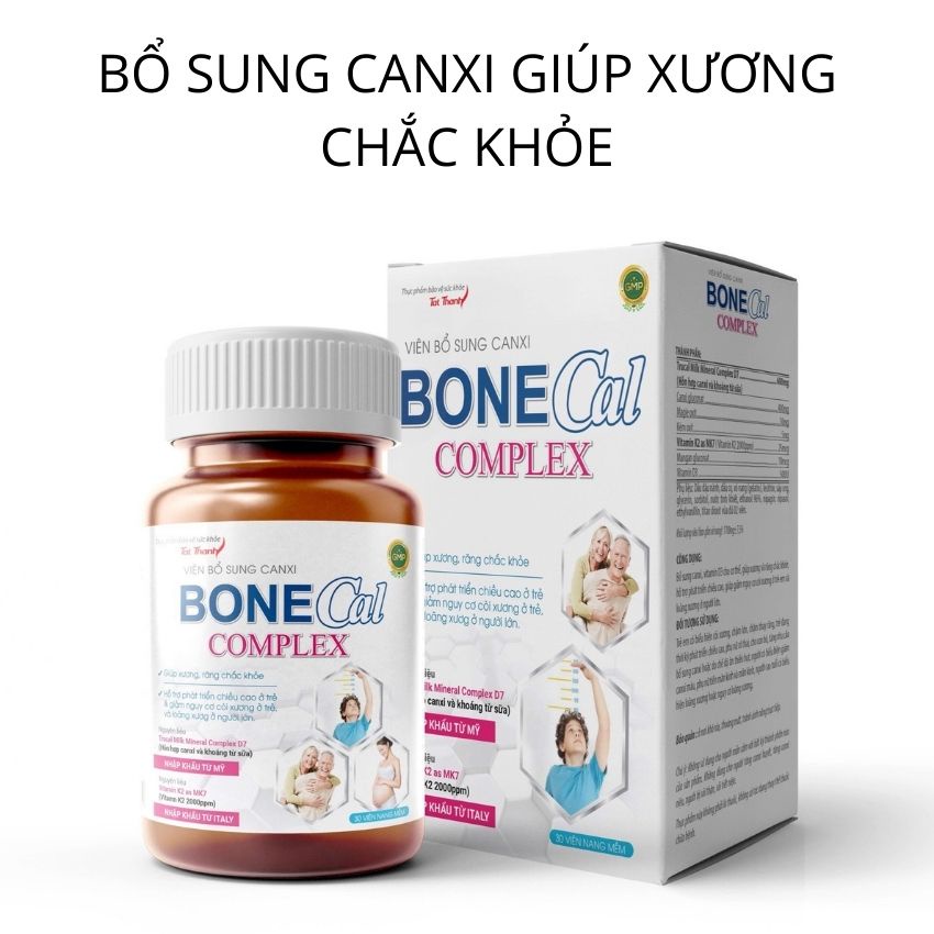 Viên Uống Bổ Sung Canxi Giúp Xương Chắc Khỏe Canxi Bonecal Complex Hộp ...