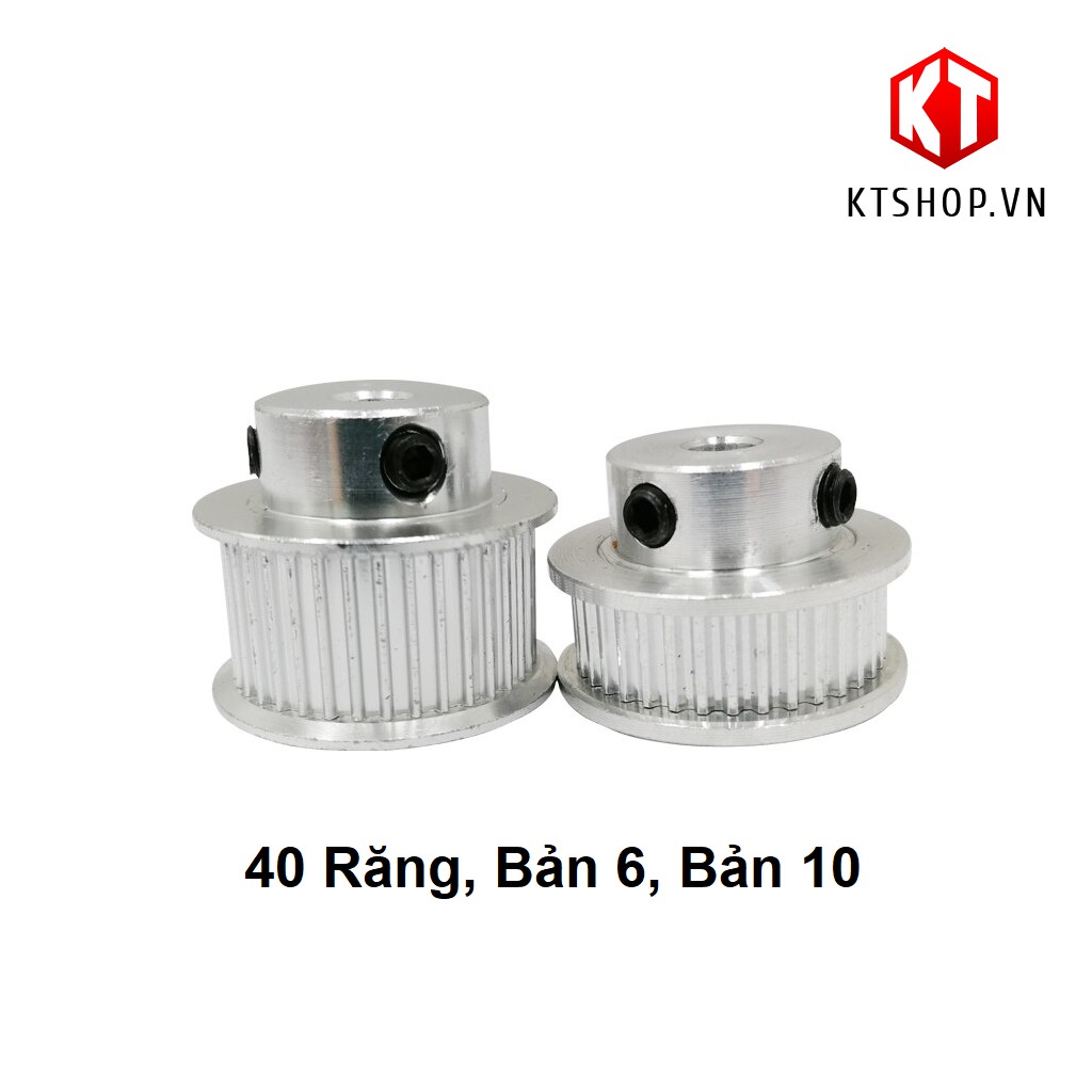 Puly GT2, Bánh răng GT2 40 răng bản 6mm, 10mm | Shopee Việt Nam
