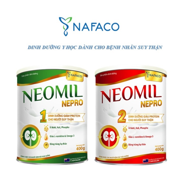Sữa bột NEOMIL NEPRO SỐ 1,2 - 400G (DINH DƯỠNG CHO NGƯỜI SUY THẬN) | Shopee Việt Nam