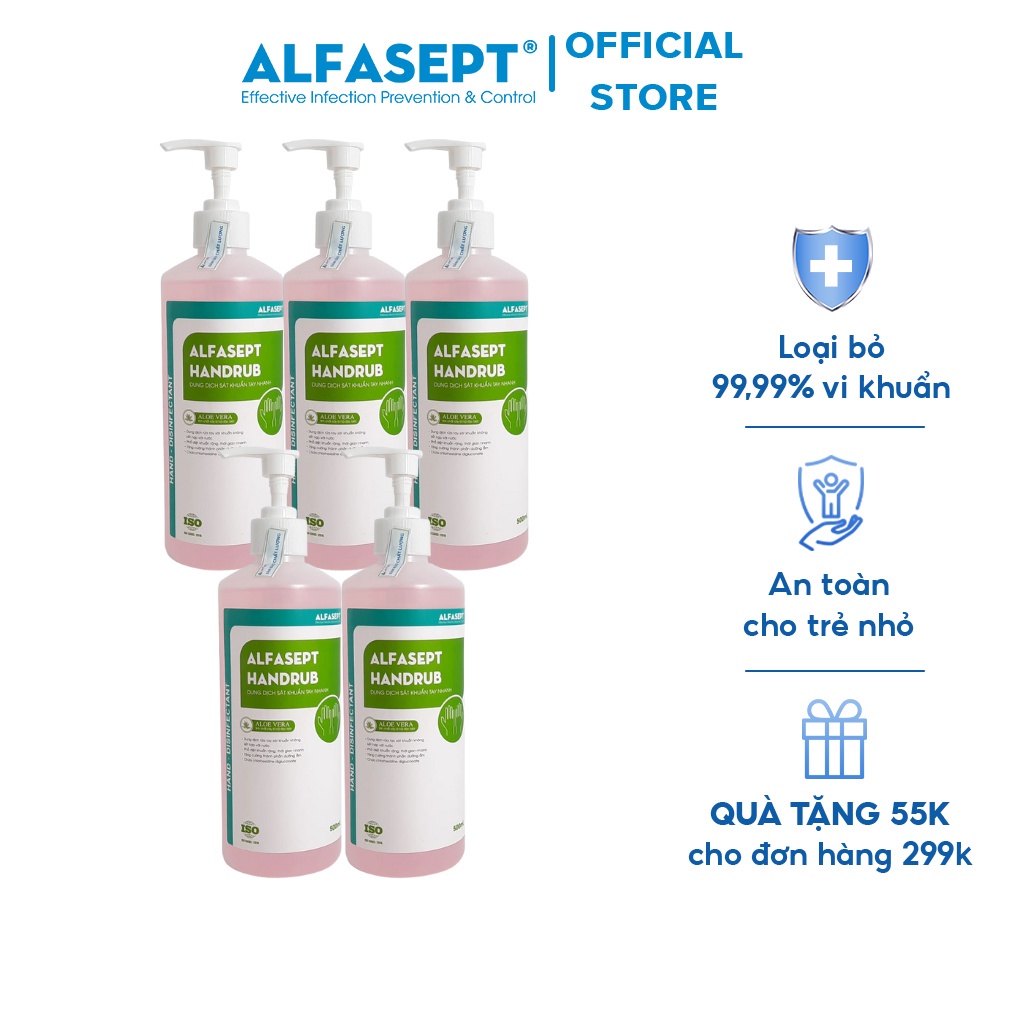COMBO 5 Chai Nước Rửa Tay Khô ALFASEPT Handrub Thân Thiện Với Da, Giúp ...