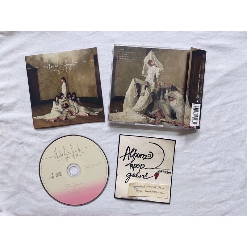 Nogizaka46 Japan album Nobody’s Fault đã khui seal, đầy đủ đồ như hình gồm Cd và mini booklet ...