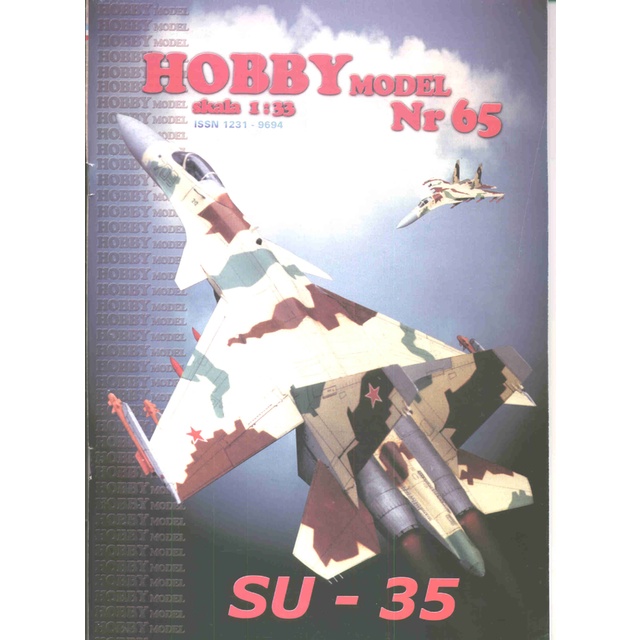 (Thiết kế chuẩn) Bộ kit mô hình giấy 3D Máy bay Hobby Model 065 ...