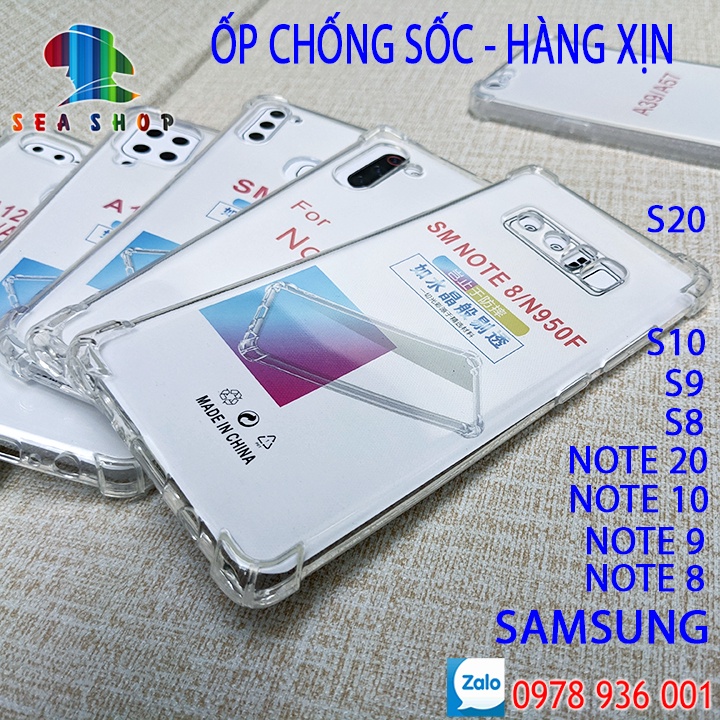 Ốp lưng SamsunG Note 8, Note 9, Note 10 PLUS, Pro, S8, S8 Plus, S9, S10 Plus.. nhựa dẻo CHỐNG ...