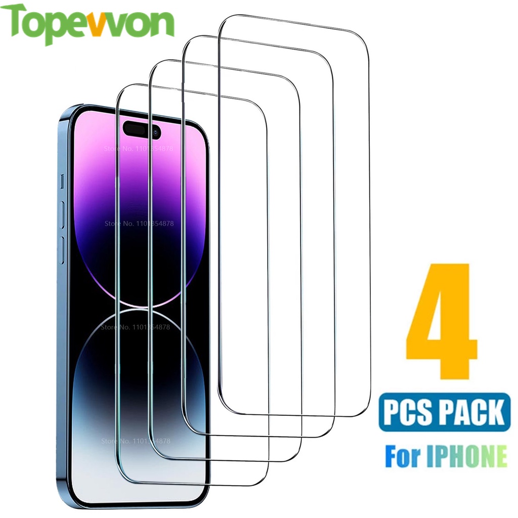 Kính cường lực TOPEWON bảo vệ màn hình thích hợp cho iPhone 14 13 12 11 ...
