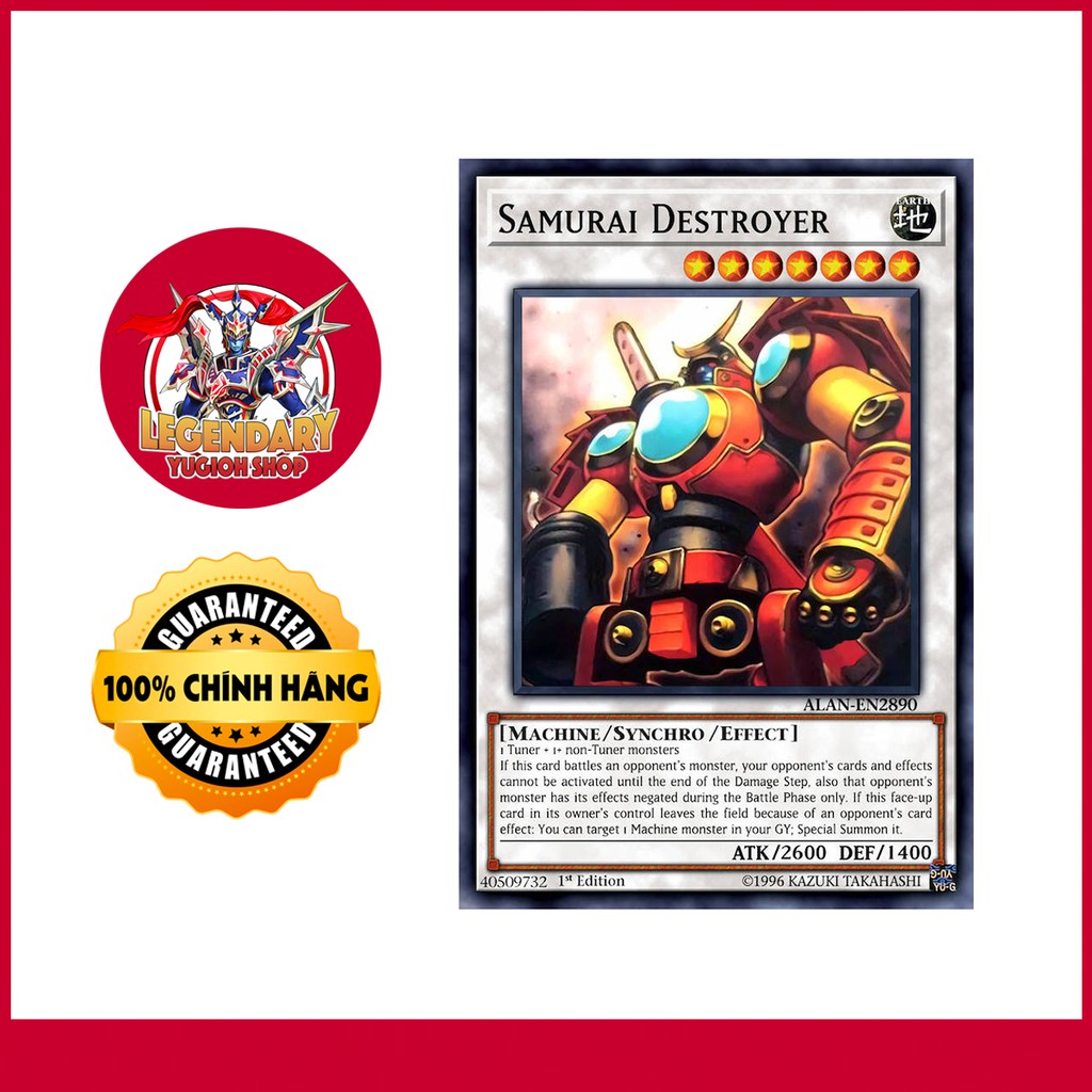 [Thẻ Bài Yugioh Chính Hãng] Samurai Destroyer | Shopee Việt Nam