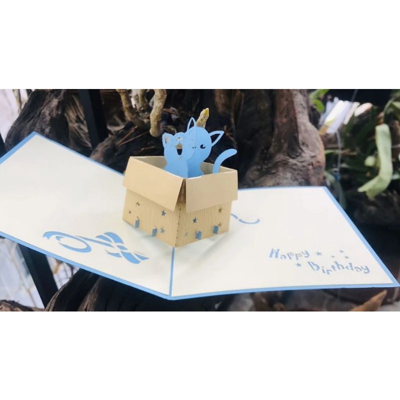 Thiệp mời, Thiệp chúc mừng sinh nhật, Quà tặng lưu niệm - Hộp mèo ...