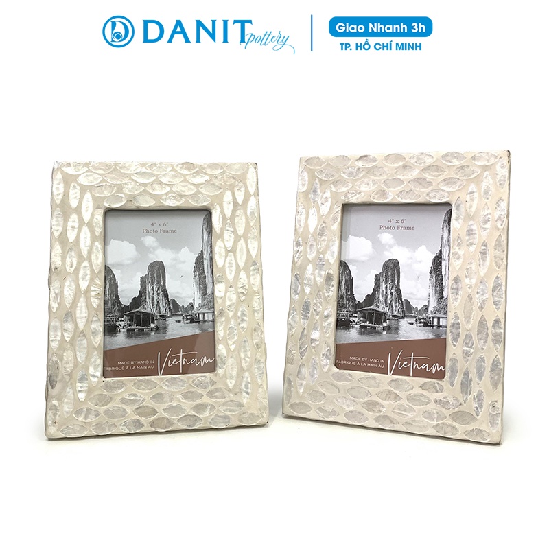 Khung ảnh để bàn Danit Pottery ván MDF 15x10 hoàn thiện sơn mài décor ...