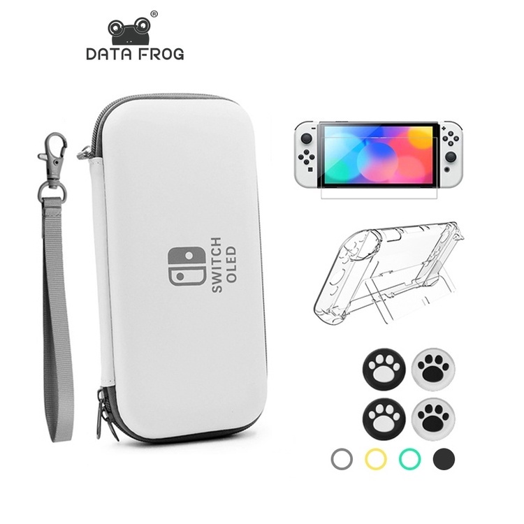 Data frog túi đựng hộp đựng cho nintendo switch oled vỏ pha lê di động cho switch oled phụ kiện ...