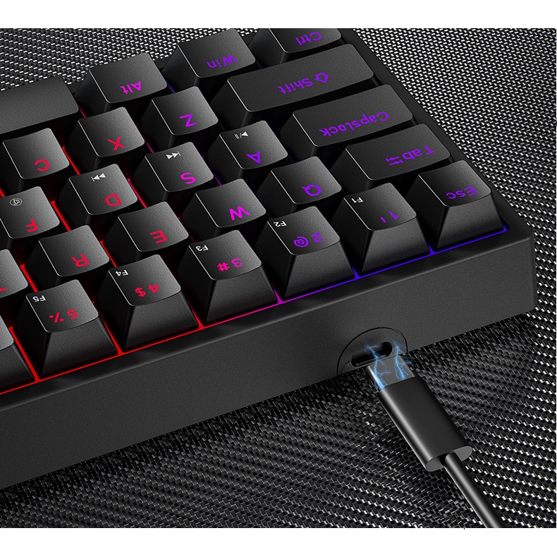 Bán phím cơ LEAVEN K620 Pro dây Type-C tháo rời LED RGB | Shopee Việt Nam