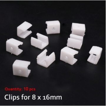 Set 100 Đèn led Neon 6 * 12mm 8 * 16mm 5v / 12v / 24v / 110v / 220v 6mm8mm Kẹp Cố Định Dây Nhựa ...