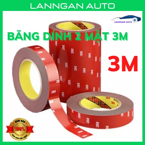 Băng dính 2 mặt Cường Lực siêu dính hãng 3M. Băng keo 3M, băng dính 3M ...