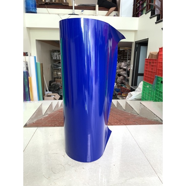 Decal Xanh Dương Đậm Koan Hao Loại Đẹp Khổ Cao 60 x Dài 1m | Shopee Việt Nam