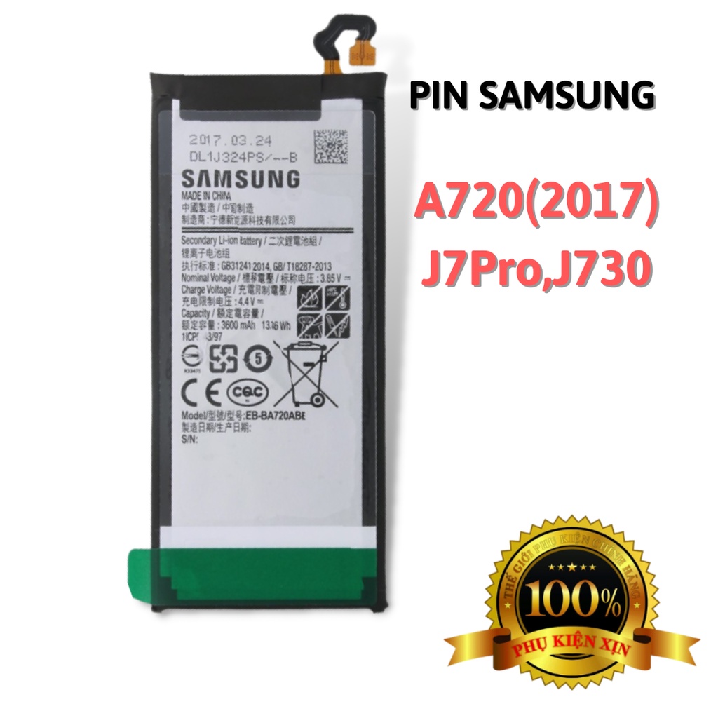 Pin Samsung A720 (2017) J7Pro / J730 EB-BA720ABE Hàng Chính Hãng ...