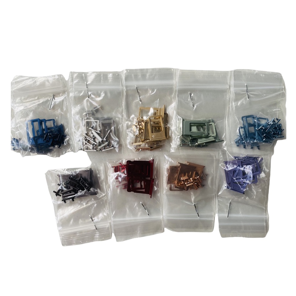 Bộ nút phím khe sim dành cho ip8plus vỏ độ nhiều màu | Shopee Việt Nam