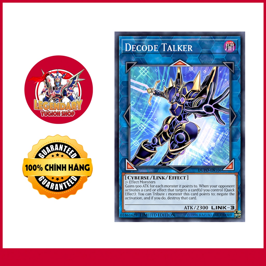 [EN][Thẻ Bài Yugioh Chính Hãng] Decode Talker Alternative Art | Shopee ...