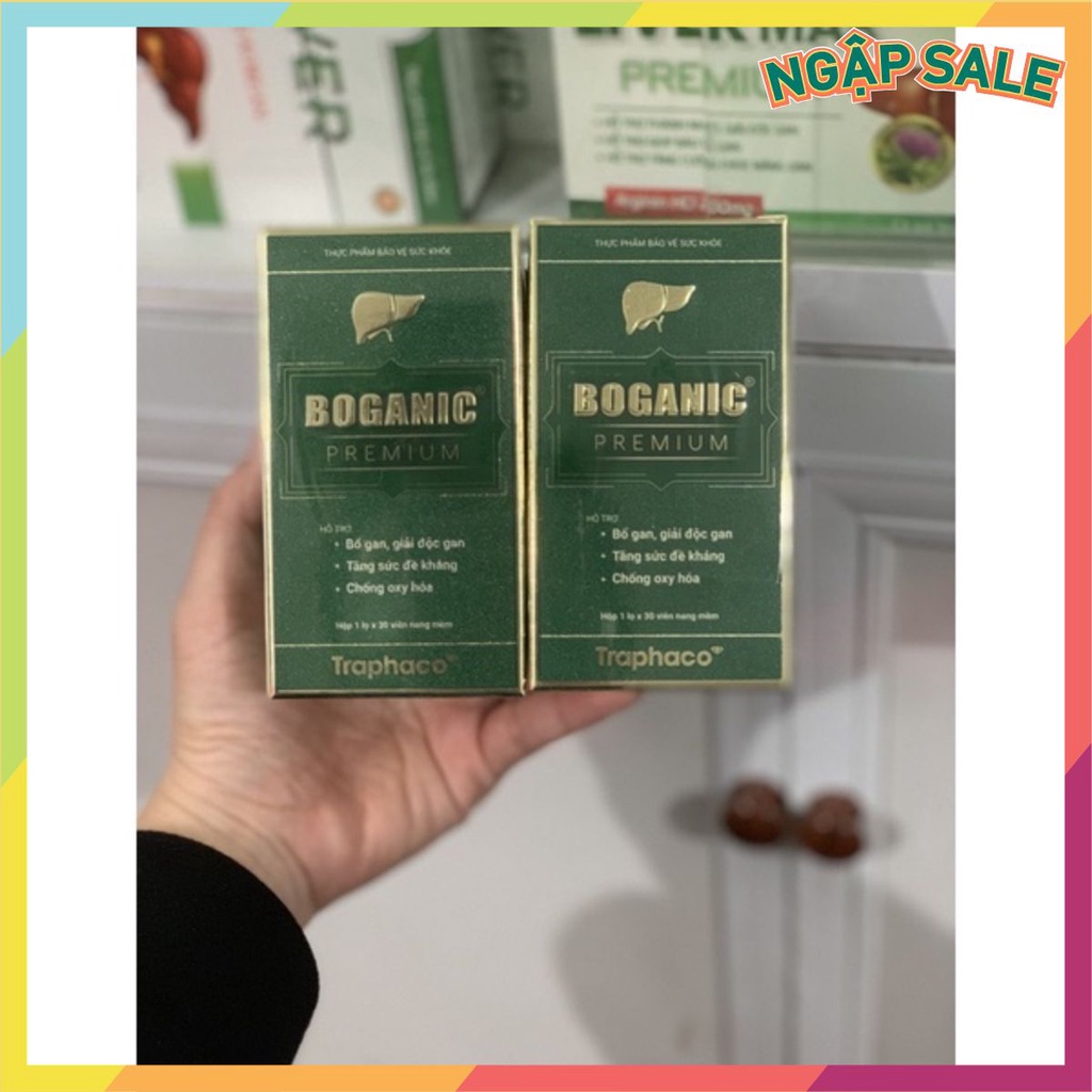 Boganic Premium TRAPHACO hộp 30v - Bổ gan, giải độc gan, tăng sức đề ...