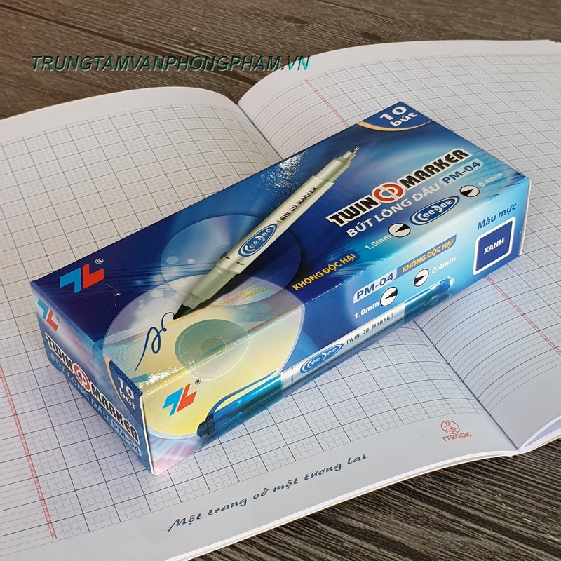 NGUYÊN HỘP 10 CÂY PM04 bút lông dầu nhỏ Thiên Long TL PM04 | Shopee ...