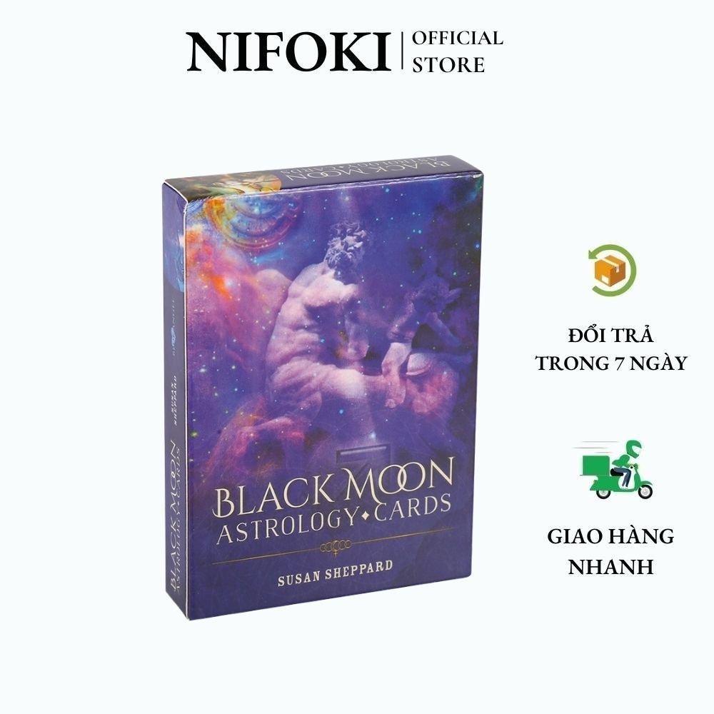 Bộ bài Tarot Black Moon Astrology cards Nifoki E2 | Shopee Việt Nam