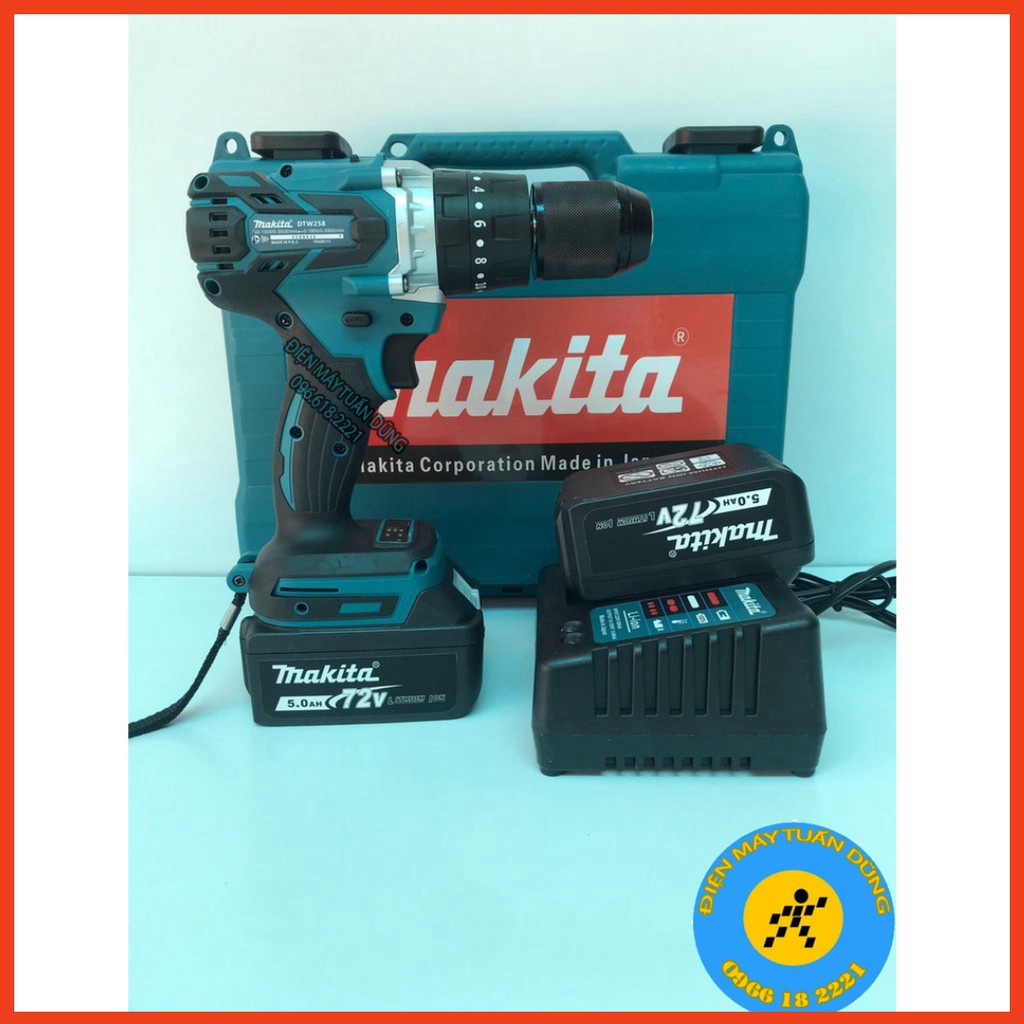 [Chính Hãng] Máy khoan pin Makita 72V, 2 PIN, KHÔNG CHỔI THAN, 100% DÂY ĐỒNG | Shopee Việt Nam