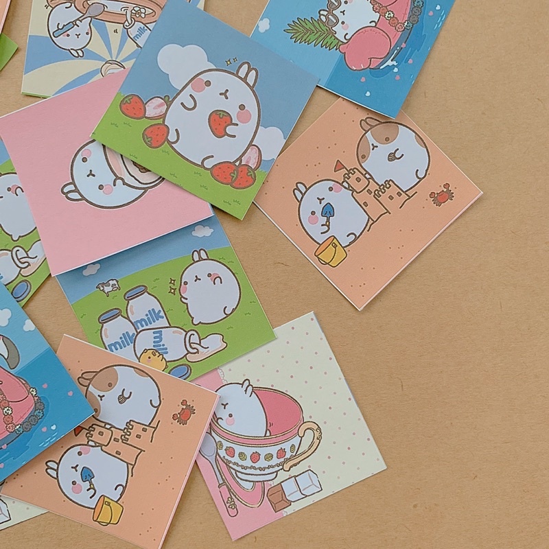 35 sticker niêm phong gói hàng gói quà hình con thỏ | Shopee Việt Nam