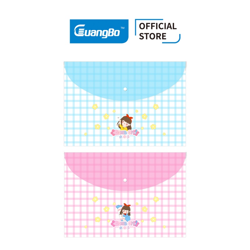 Túi khuy clear bag đựng tài liệu A4 GuangBo hình Mimi 2 màu - chống ...