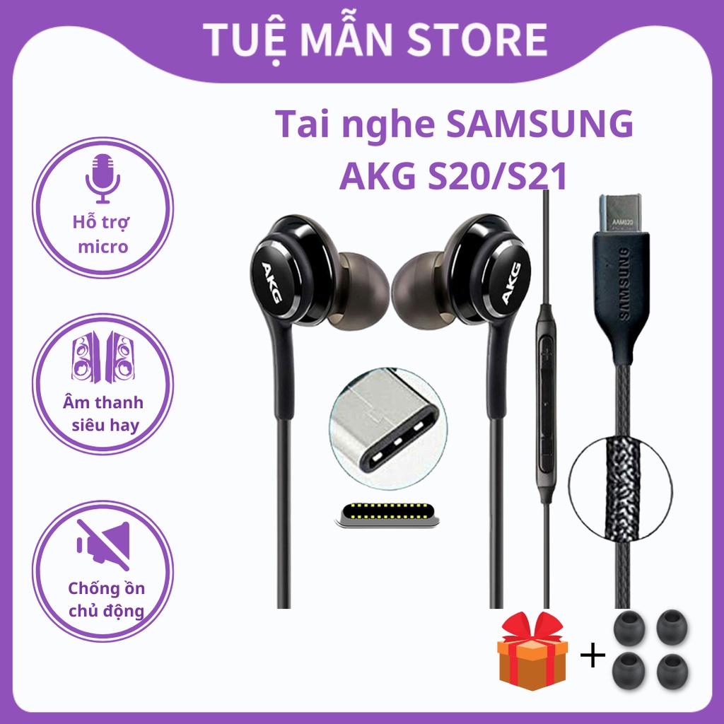 Tai Nghe Có Dây Samsung Akg Type C Note 10 Note20 S20 S21 S22, Tai Nghe ...